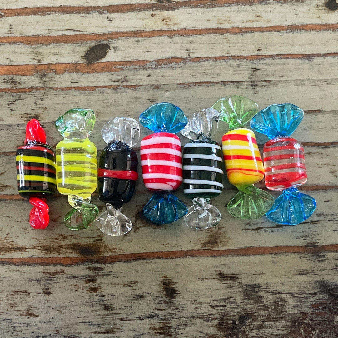 Lampwork Glass Candy, 30mm, Display, Decoration, Figurine - Etsy