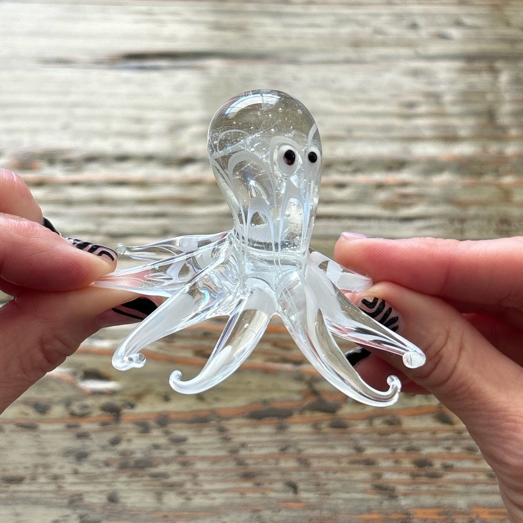 Lampwork Glass Octopus, Large Display, Decoration, Lampwork Figurine - Etsy