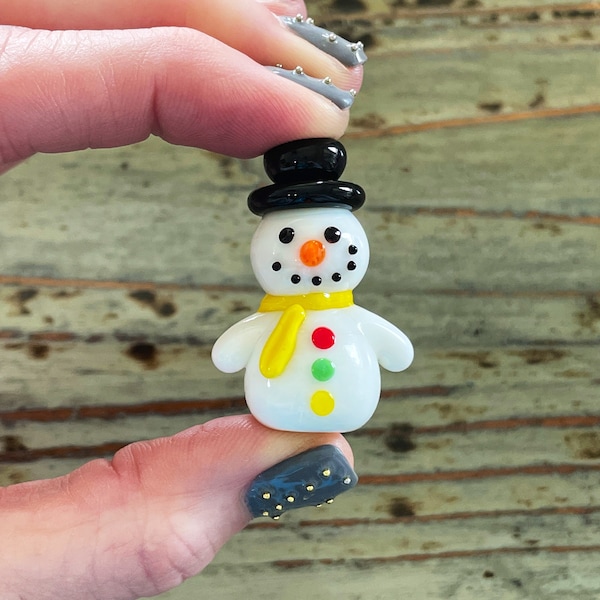 Snowman Glass - Etsy