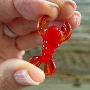Lampwork Lobster Bead 30mm, Red Glass Lobsters - Etsy