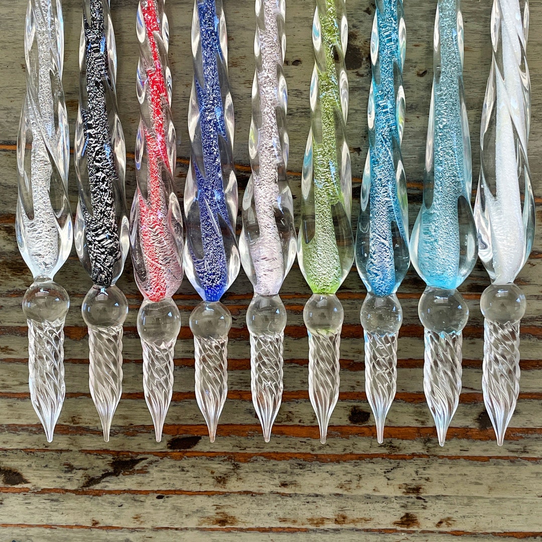 Lampwork Glass Pen, Dip Pen, Glass Fountain Pen, Gift for Writer ...