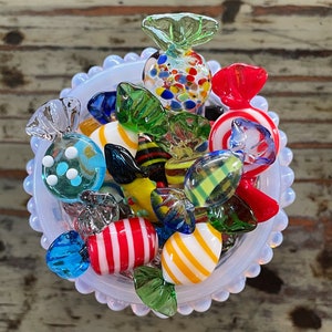 Lampwork Glass Candy, 30mm, Display, Decoration, Figurine - Etsy