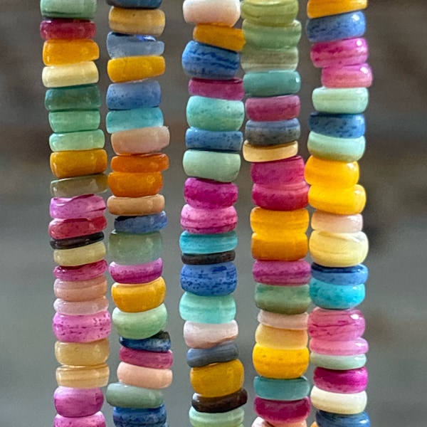 Shell Heishi Beads - Etsy