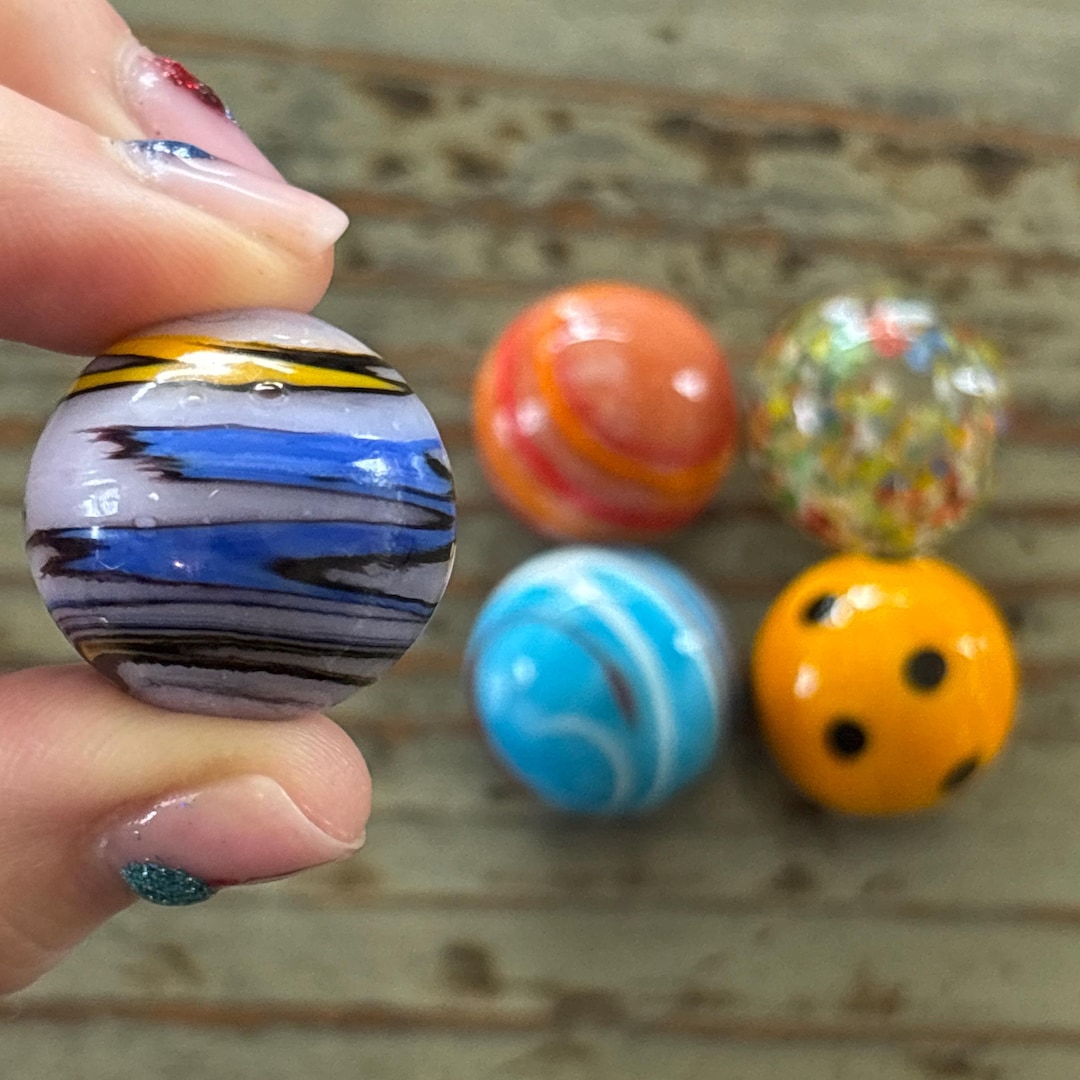 Lampwork Glass Marbles, 1” Shooters - Etsy