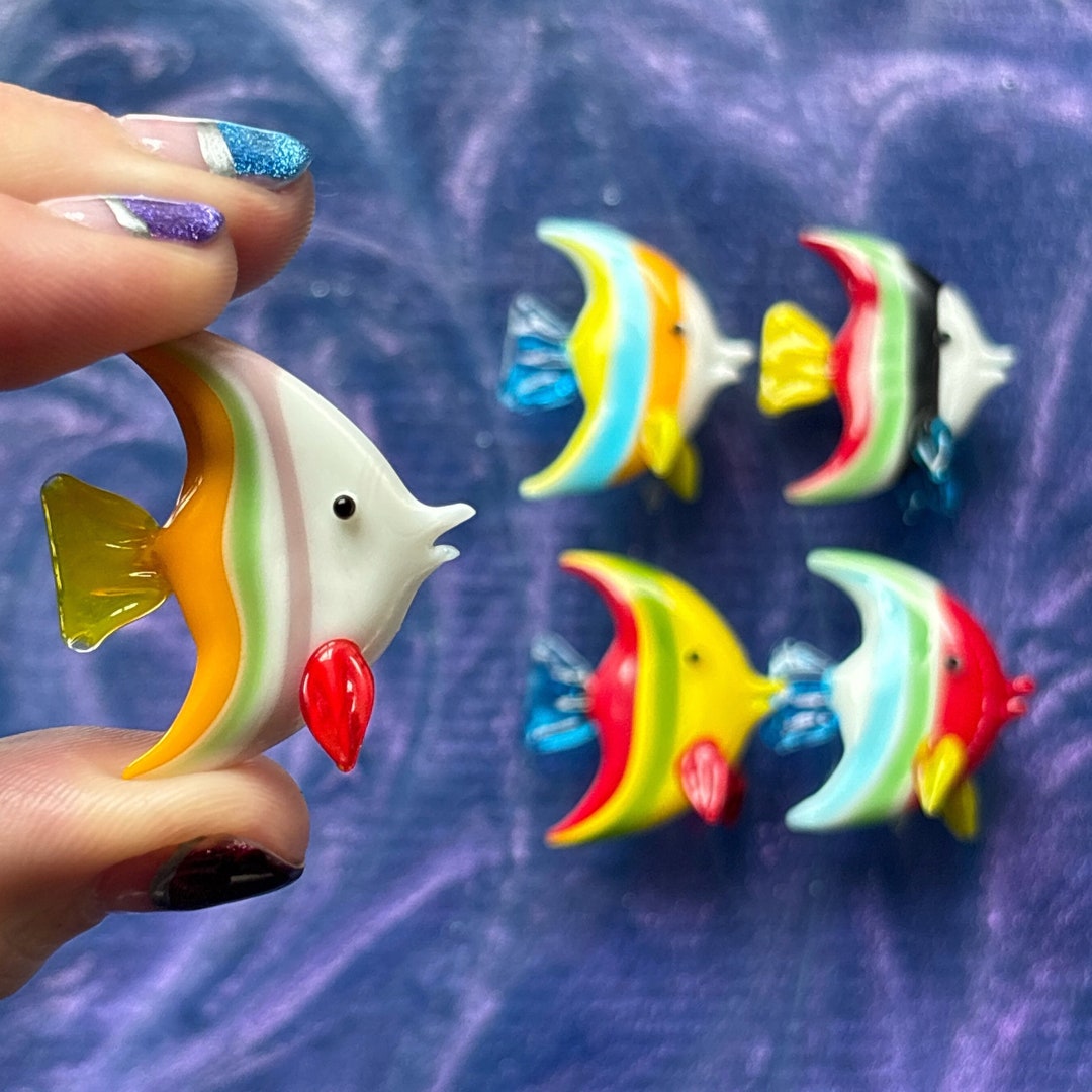 Lampwork Glass Fish, 32mm Display Glass Aquarium - Etsy