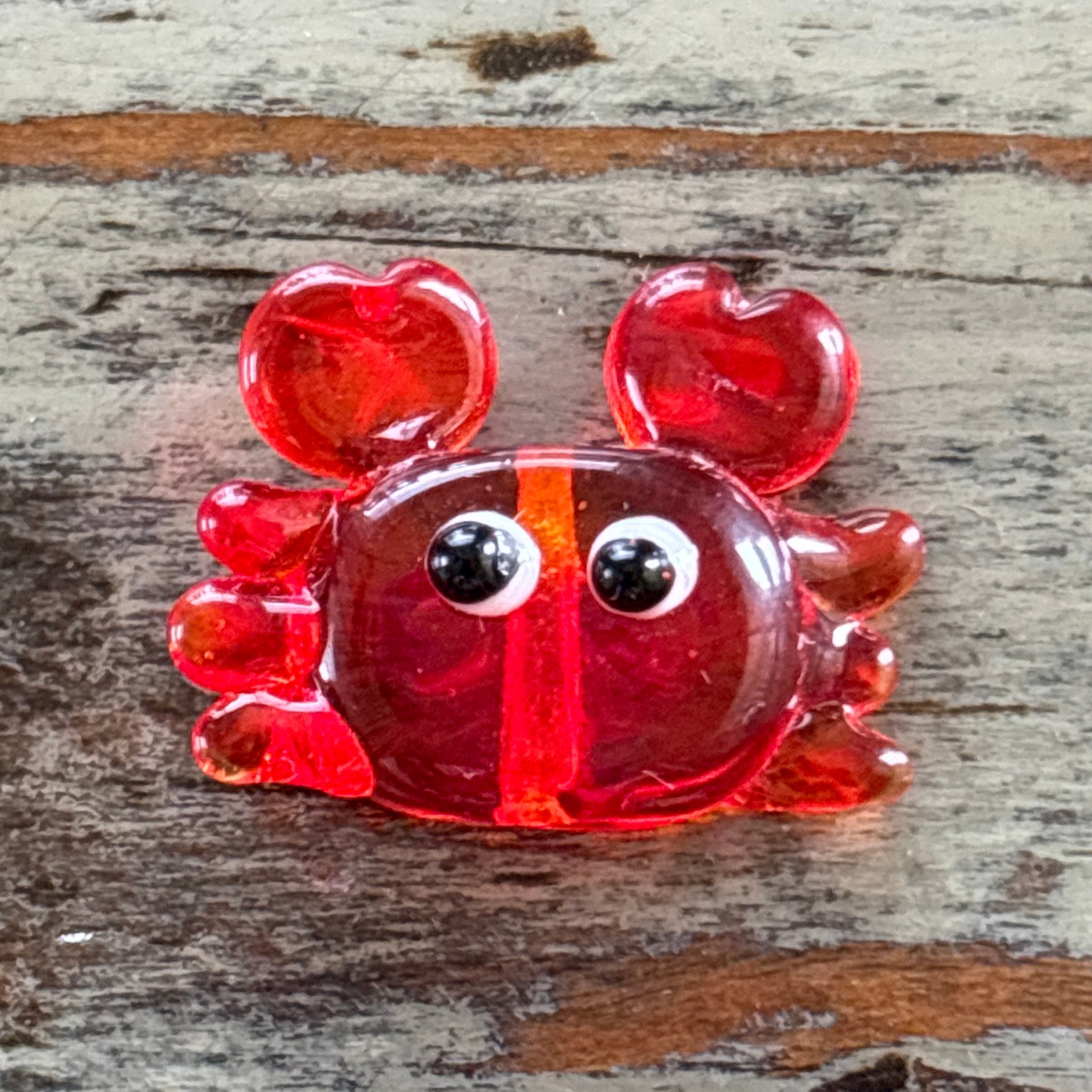 Lampwork Crab Bead 24mm, Red Glass Crabs - Etsy