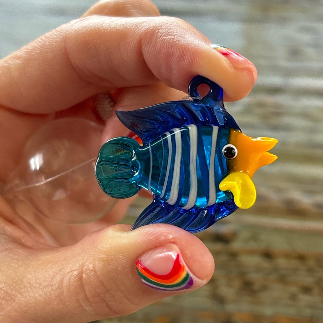 Lampwork Glass Fish, Float Glass for Aquarium, Bubble Included - Etsy