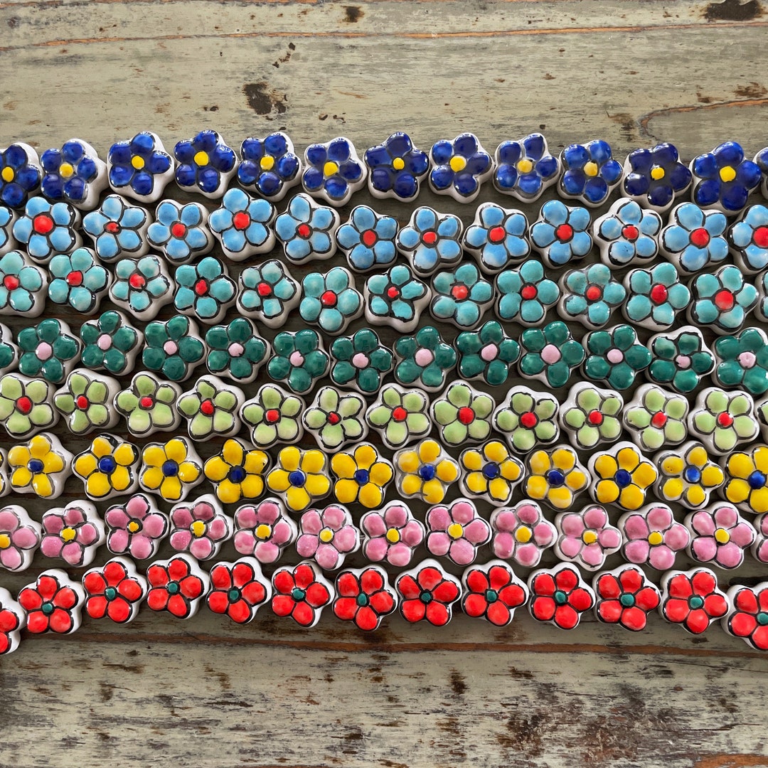 Porcelain Flower Bead Strands, Flower Shape, Single Color, 17mm - Etsy