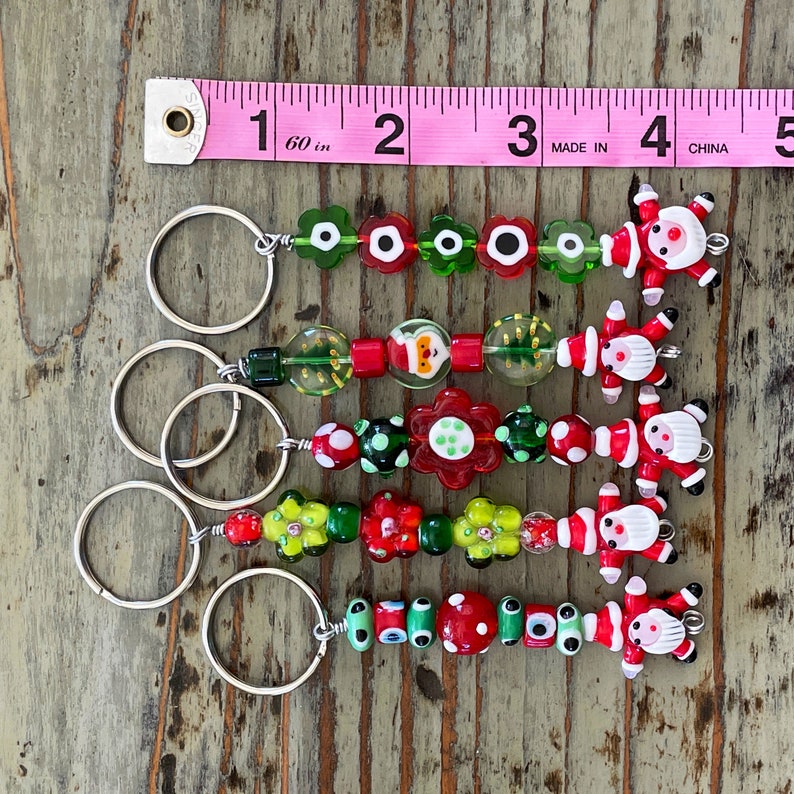 Millefiori Murano Santa Claus Key Chains Bag Charms Purse - Etsy