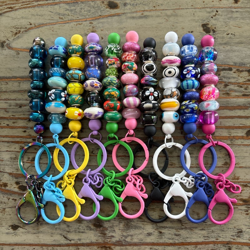 Handmade Beaded Key Chains - Etsy