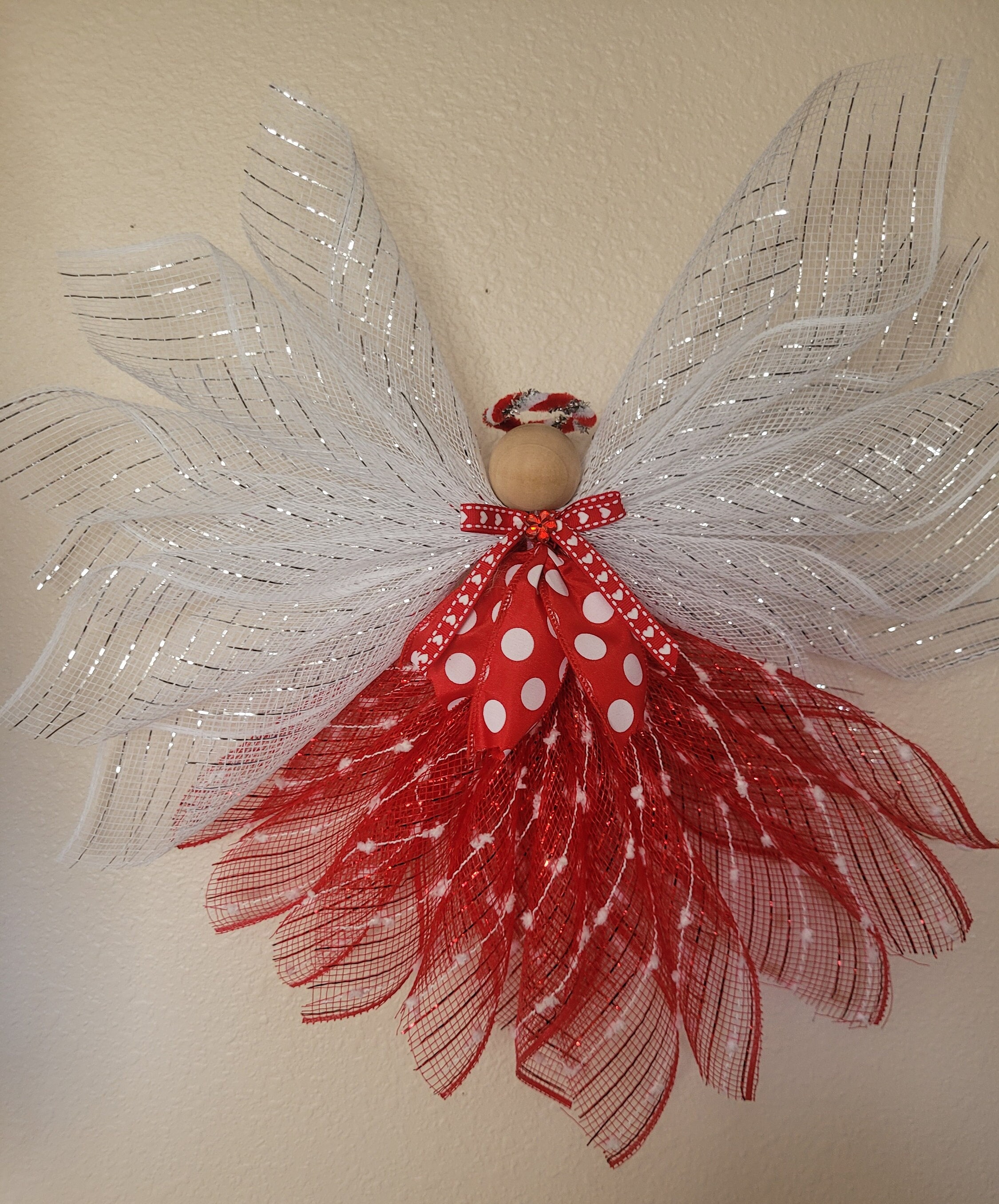 Easy Deco Mesh Angel An Angel Creation By Bmmorrell Deco Mesh