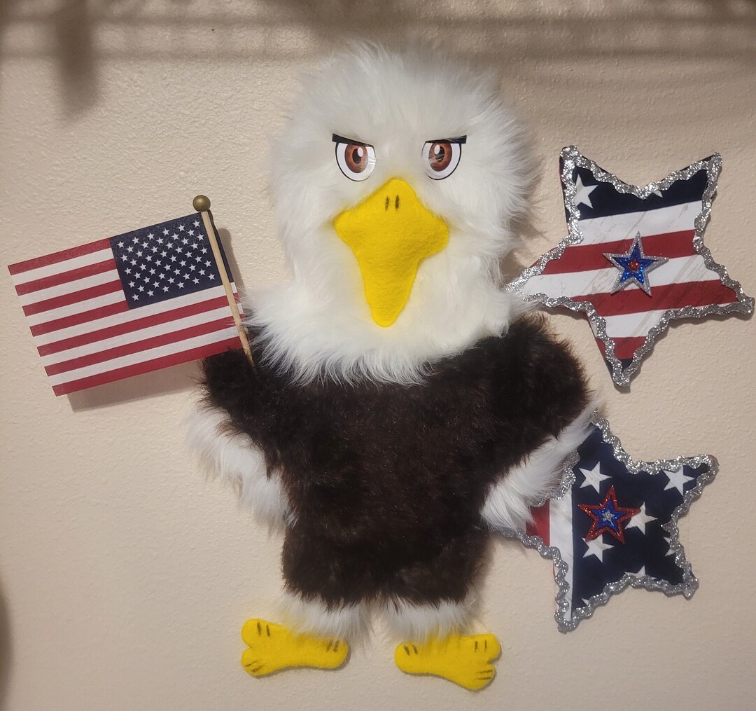 Patriotic Bald Eagle, 4th of July, Memorial Day, Bald Eagle, WAAM - Etsy