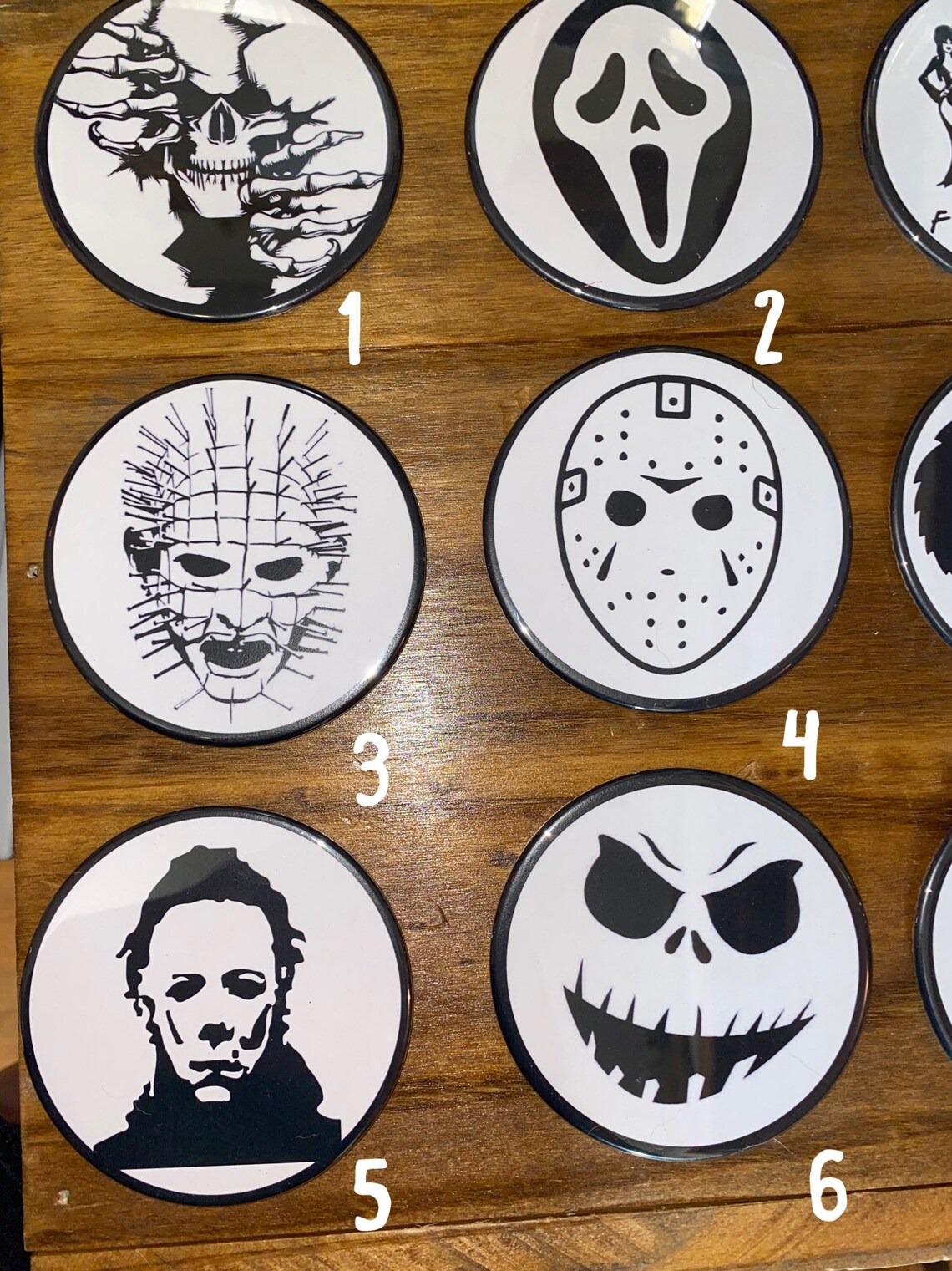 Halloween coasters your favorite horror film anti-heroes - Etsy.de