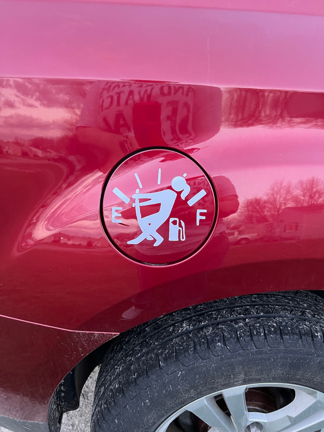 Funny Gas Cap Vinyl Decal - Etsy