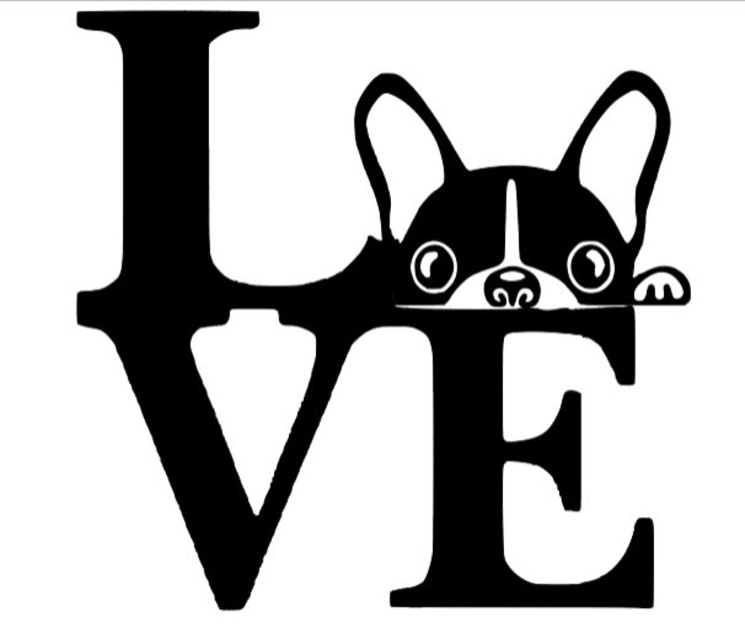 French Bulldog Love Square Png & Svg Files for Cricut/other Cutters - Etsy