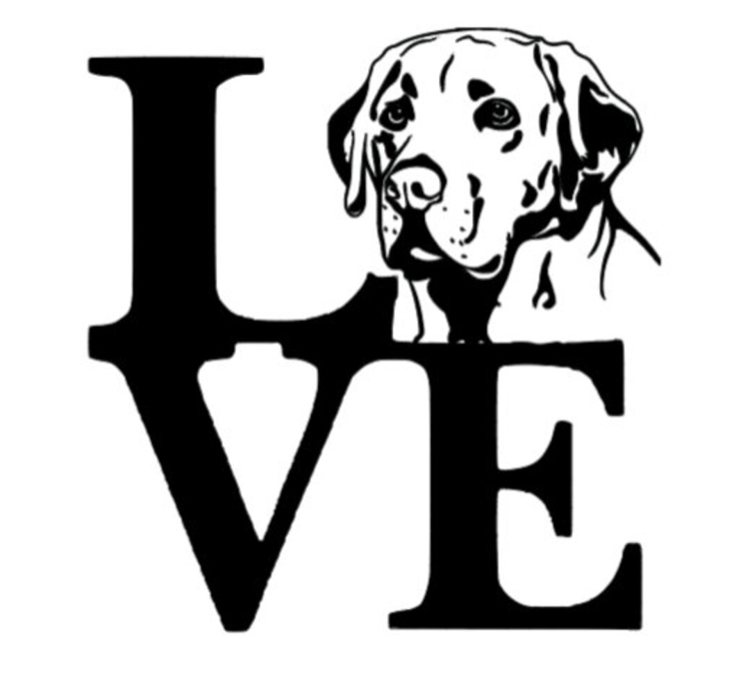 Labrador Love Square Png & Svg Files for Cricut/other Cutters - Etsy