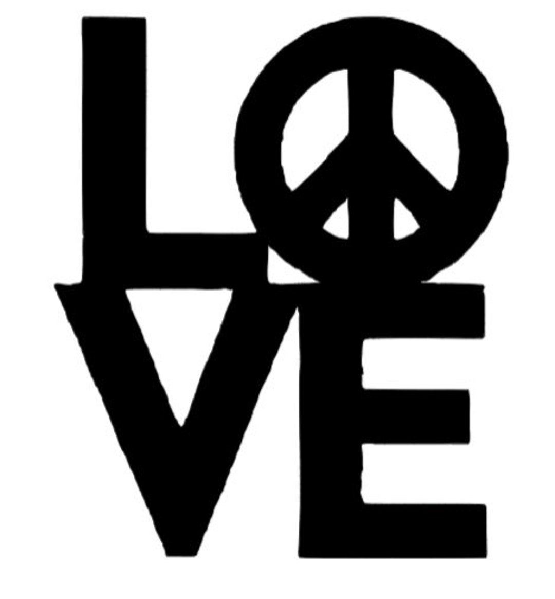 Peace Sign Love Square Png & Svg Files for Cricut/other Cutters - Etsy