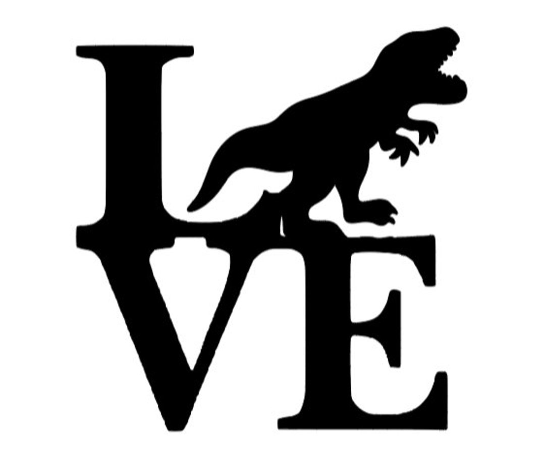 T-rex Dinosaur Love Square Png & Svg Files for Cricut/other Cutters - Etsy