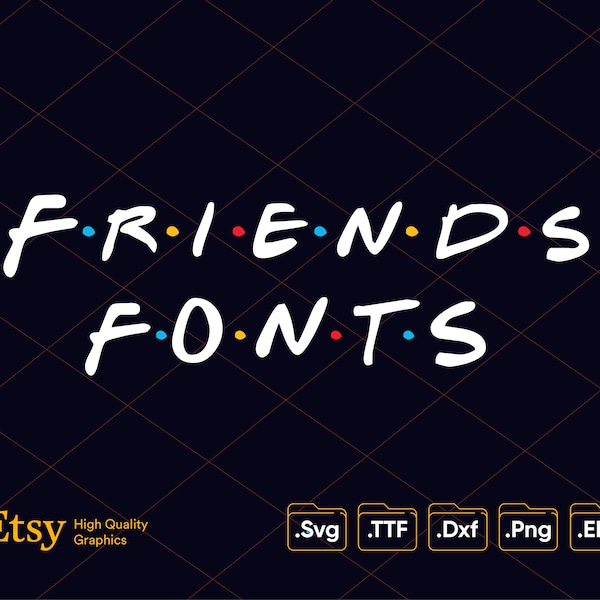 Friends Font - Etsy