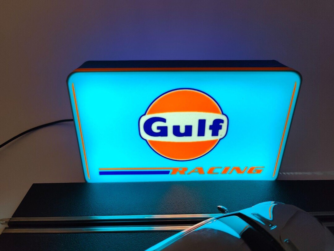 Gulf Racing Digital Led Signboard Custom - Etsy