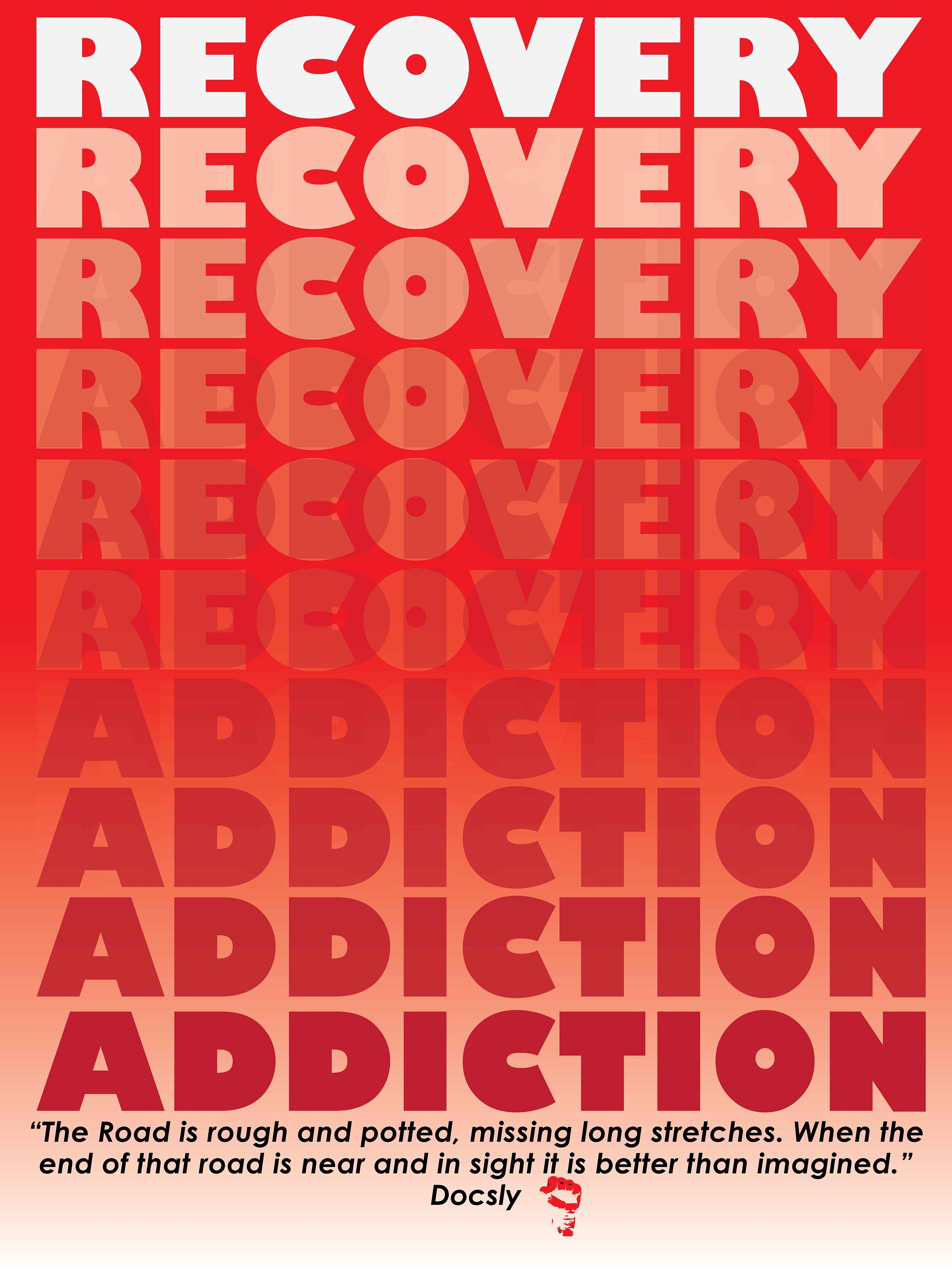 Addiction Recovery Digital art print Wall Art 18x24 | Etsy
