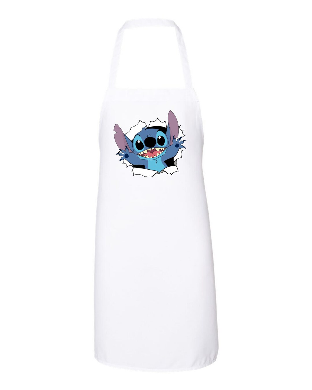 STICH Character Graphic Cute Apron Cooking Baking Chef Baker - Optional ...
