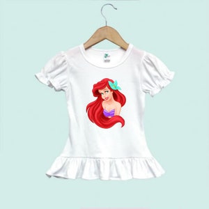 Ariel Mermaid Princess Character Toddler Baby Infant Youth Ruffle ...