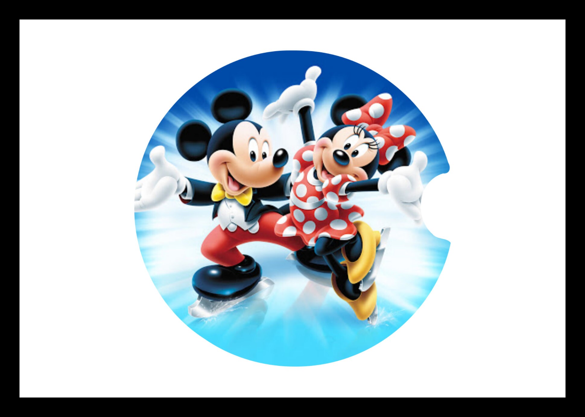 Mickey And Minnie Ice Skating