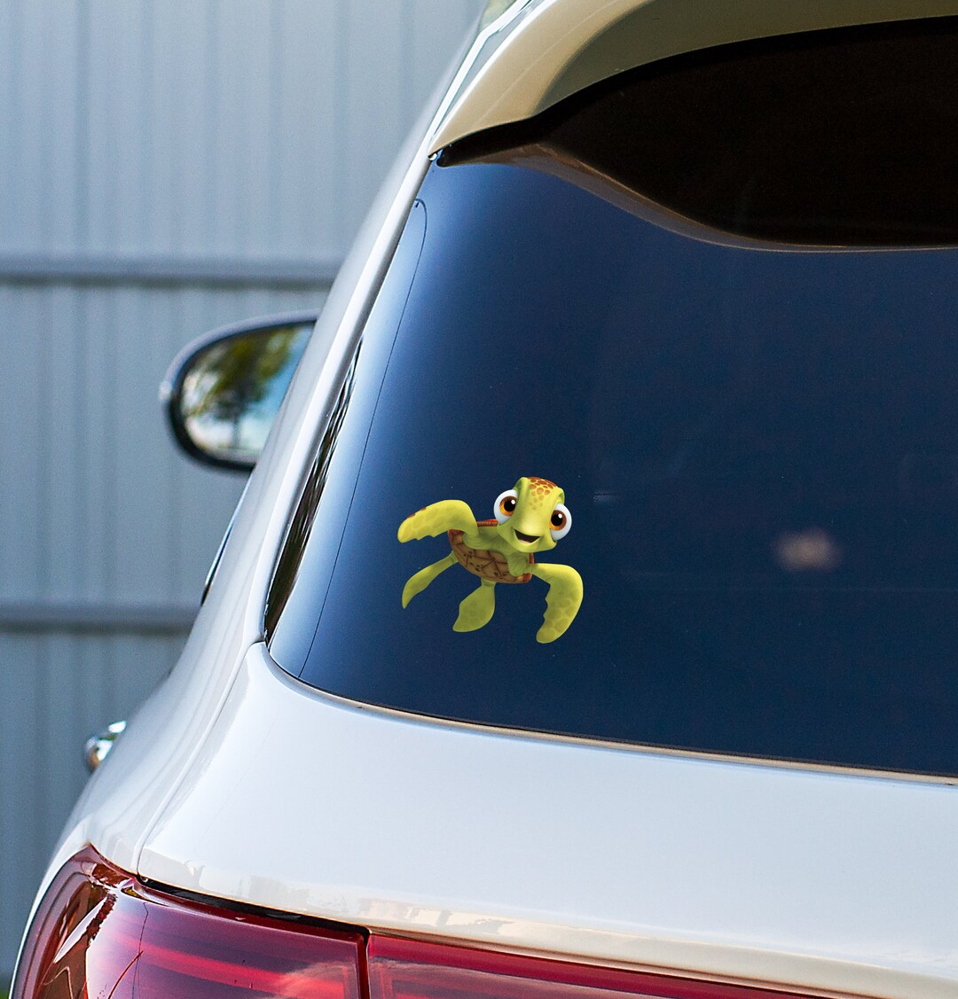 Finding Nemo SQUIRT - Full Color Vinyl Decal Sticker - Vehicle, Car ...