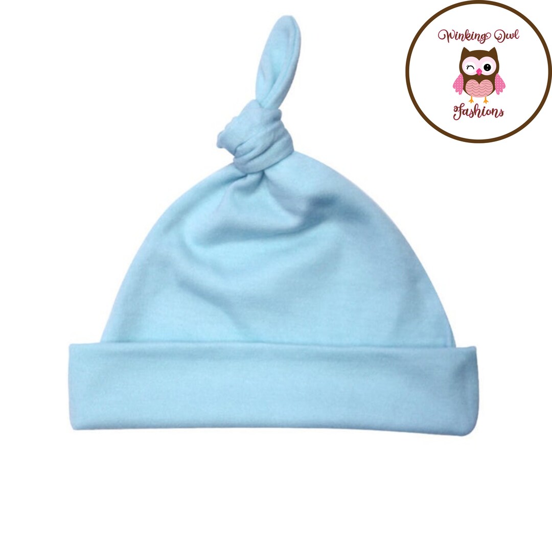 Sublimation Blanks - Blue Knotted Beanie Skull Cap Poly/cotton Blend - Etsy