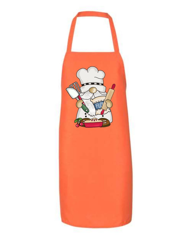 COOKING GNOME Graphic Cute Apron Cooking Baking Chef Baker - Optional ...