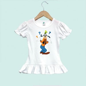 Goofy With All the Questions Character Toddler Baby Infant Youth Ruffle ...