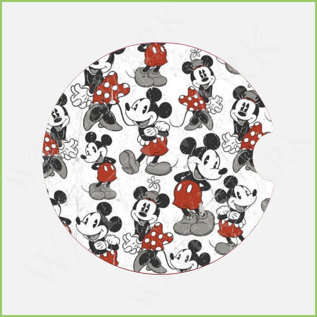 Mickey and Friends Character Car Coaster Template Sublimation Print ...
