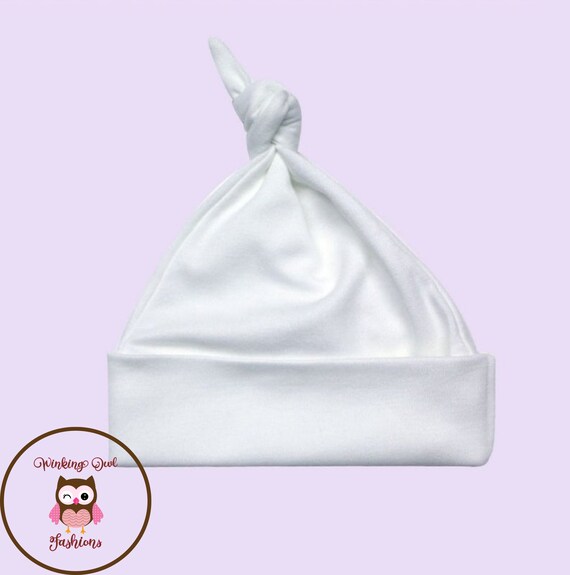 Sublimation Blanks 100% Polyester Infant Knotted Beanie - Etsy