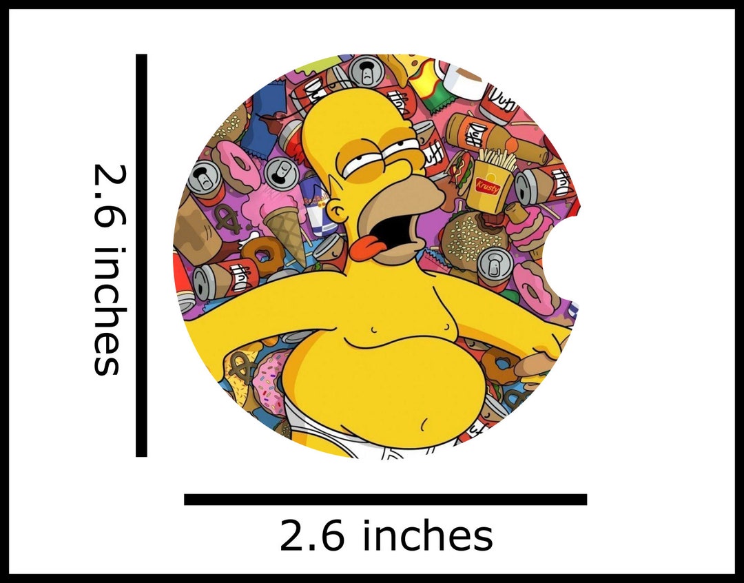 Simpsons Homer Bart Adult Humor Print Sublimation Ceramic Sandstone ...