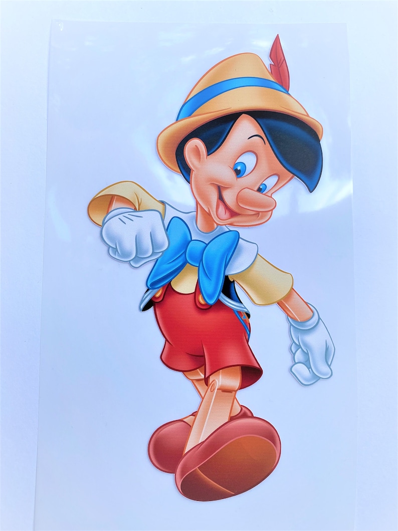 Pinocchio Character Heat Transfer Vinyl Printed Design - Etsy
