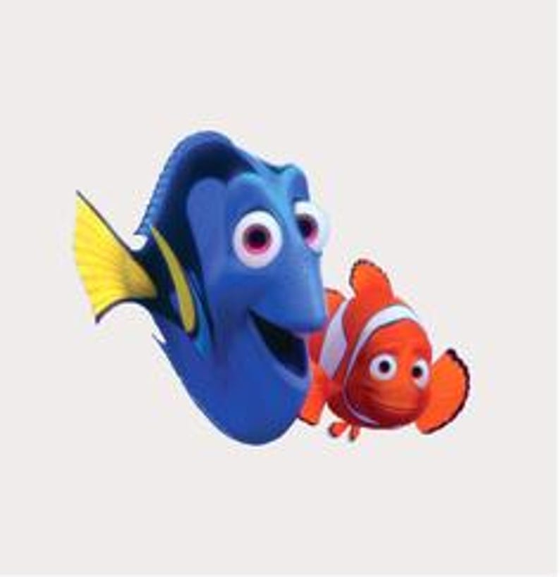 Dory and Nemo - Finding Nemo - Full Color Vinyl Decal Sticker - Vehicle ...