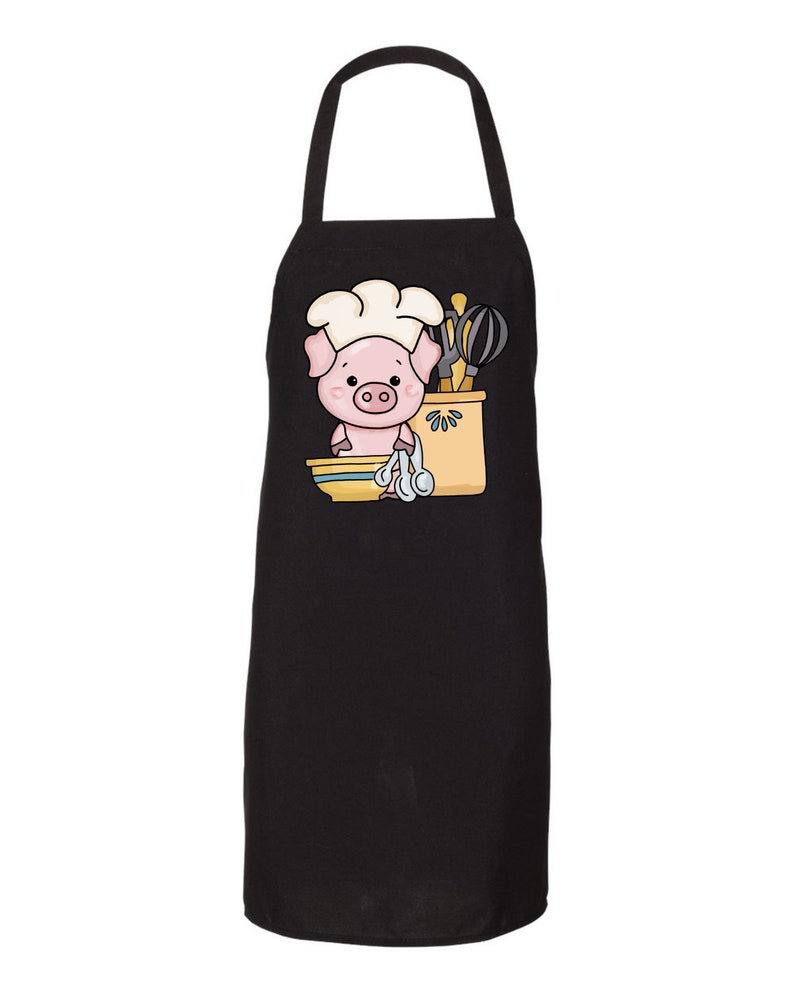 COOKING PIGGY Pig Graphic Cute Apron Cooking Baking Chef Baker - Etsy