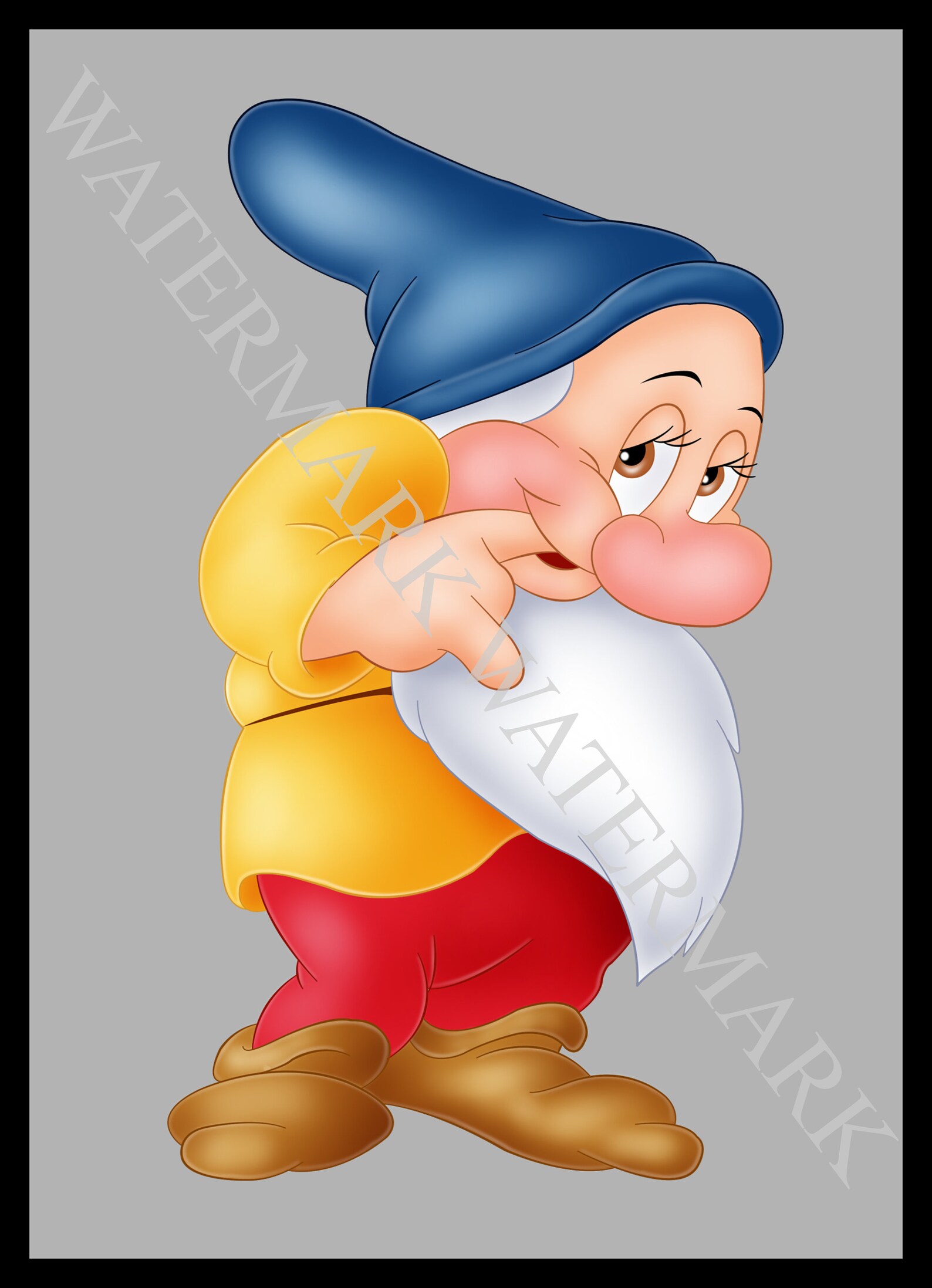 BASHFUL Seven Dwarves - Full Color Vinyl Decal Sticker - Vehicle, Car ...
