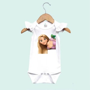 Tangled Rapunzel Pascal Cartoon Character Baby Infant Youth Ruffle ...