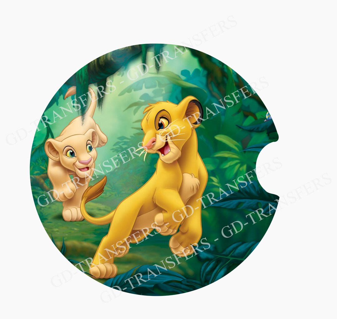 Lion King Character Car Coaster Template Sublimation Print Graphic ...