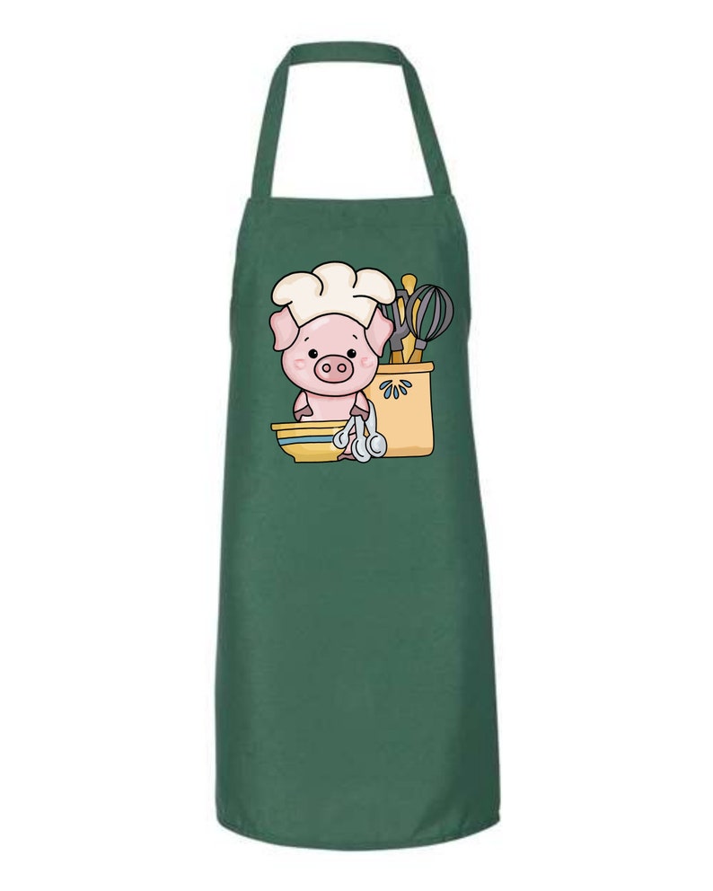 COOKING PIGGY Pig Graphic Cute Apron Cooking Baking Chef Baker - Etsy