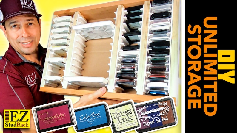 How to Build Storage for Stamp Pads| NO Matter What BRAND You Have ...