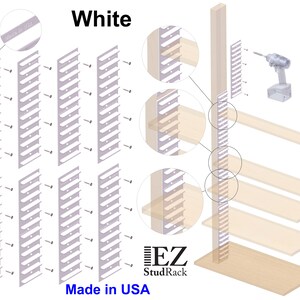 Made in USA Ezstudrack Shelving System 8 Pack 4 Pair of - Etsy