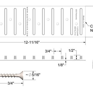 Made in USA Ezstudrack Shelving System- 32 Pack (16 Pair) of ...