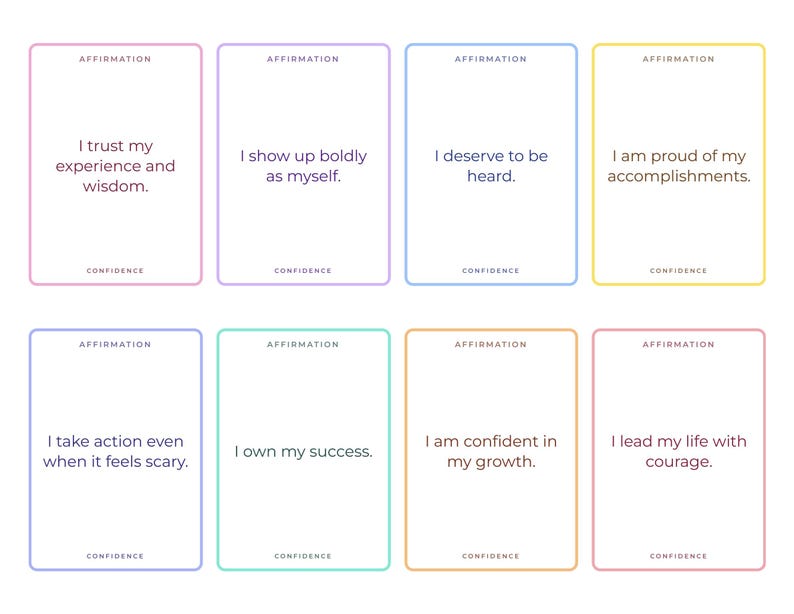 200 Positive Affirmation Cards | Daily Affirmations | Calm, Self Love ...