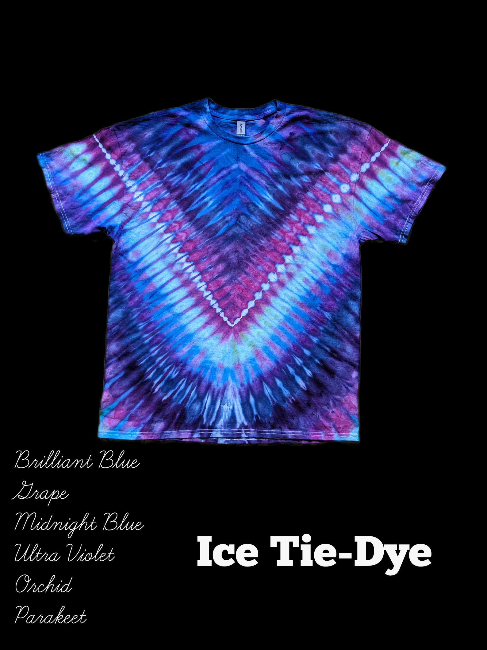 COSMIC - V | Ice Tie-dye | Purple and Blue | Unisex T-shirt - Etsy