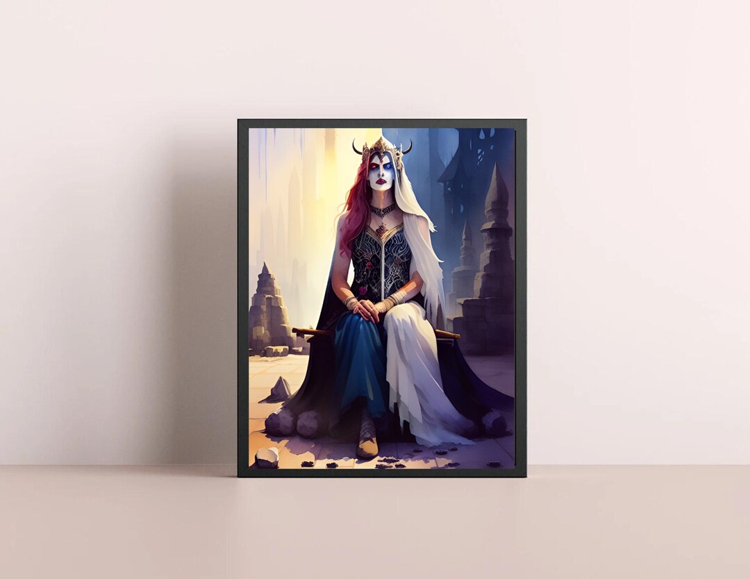 Hel Altar Art Portrait of Norse Goddess Hel Gift for Hel - Etsy