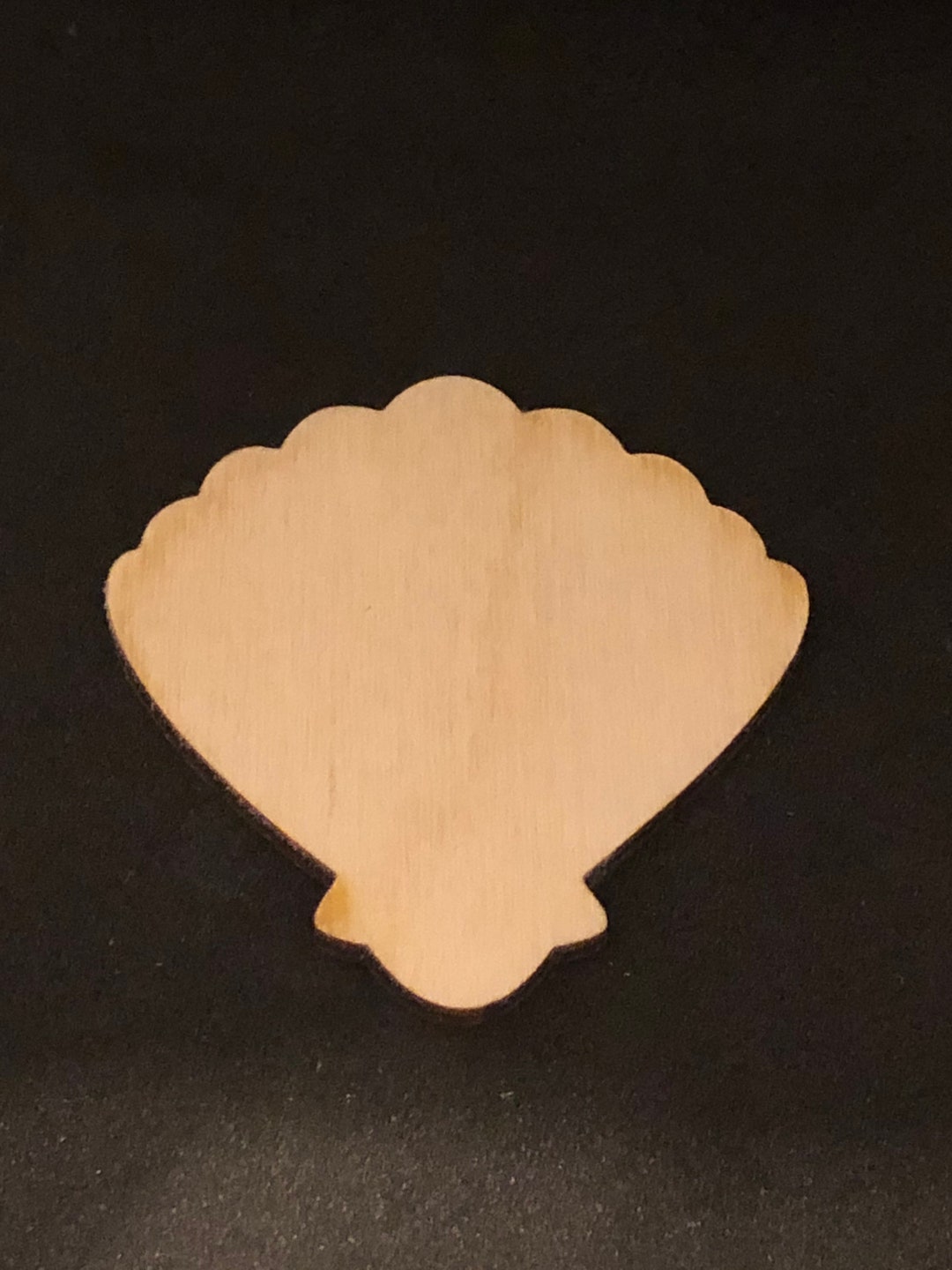 Seashell Laser Wood Shaped Cut Out - Unfinished - Etsy