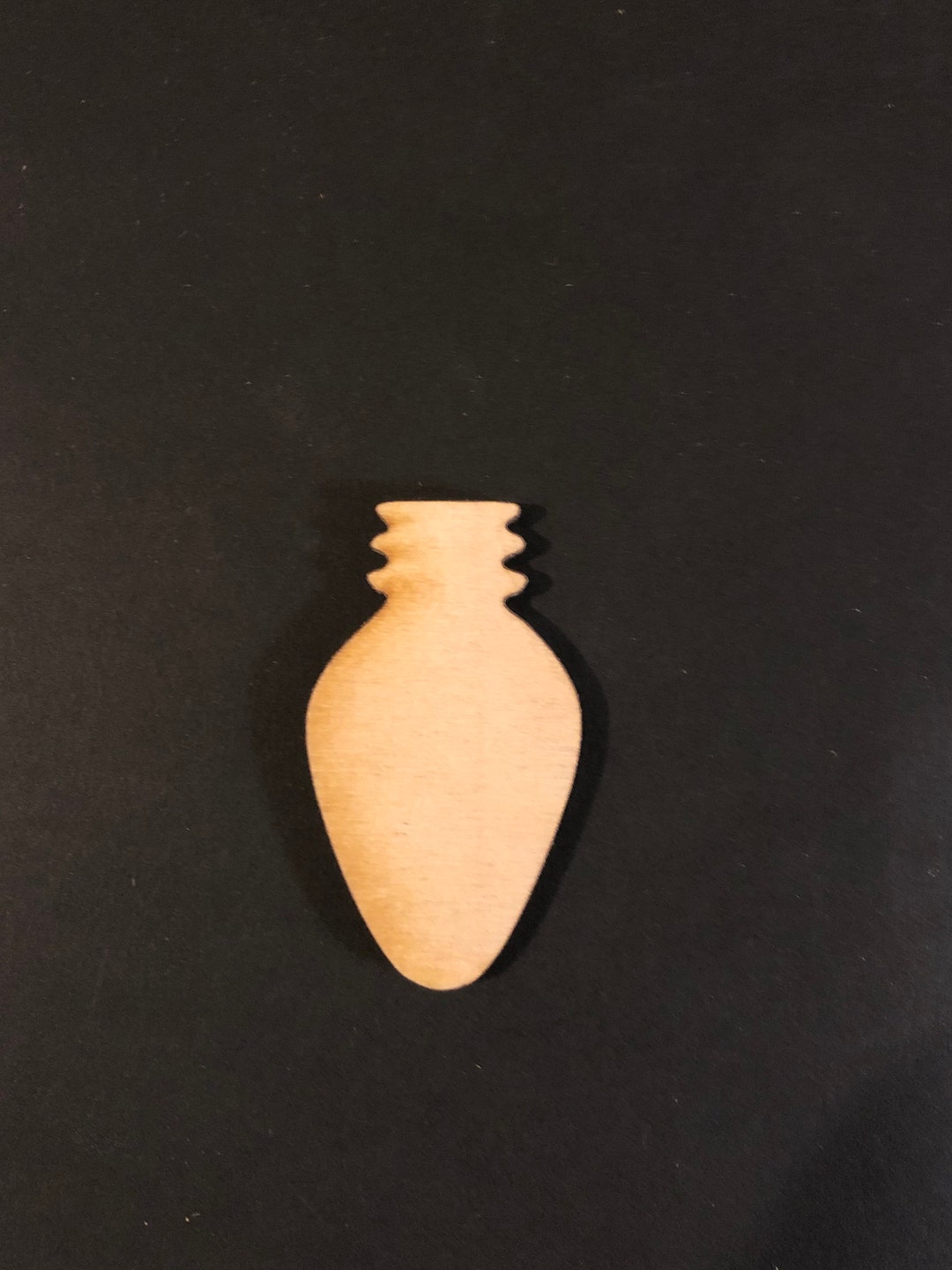 Christmas Light Bulb Laser Wood Shaped Cut Out - Unfinished - Etsy